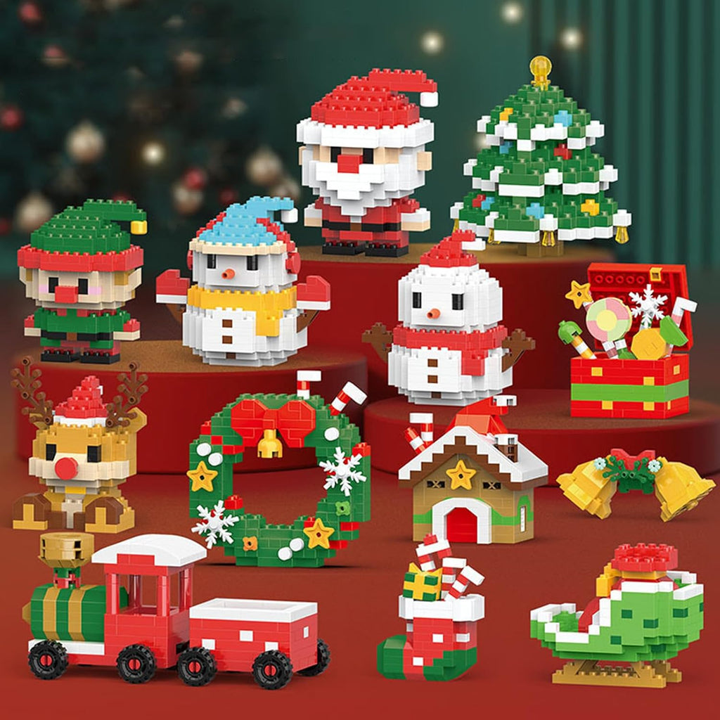 Julemandens Byggeklodser™ – 12 kreative julefigurer til familien. En k ...
